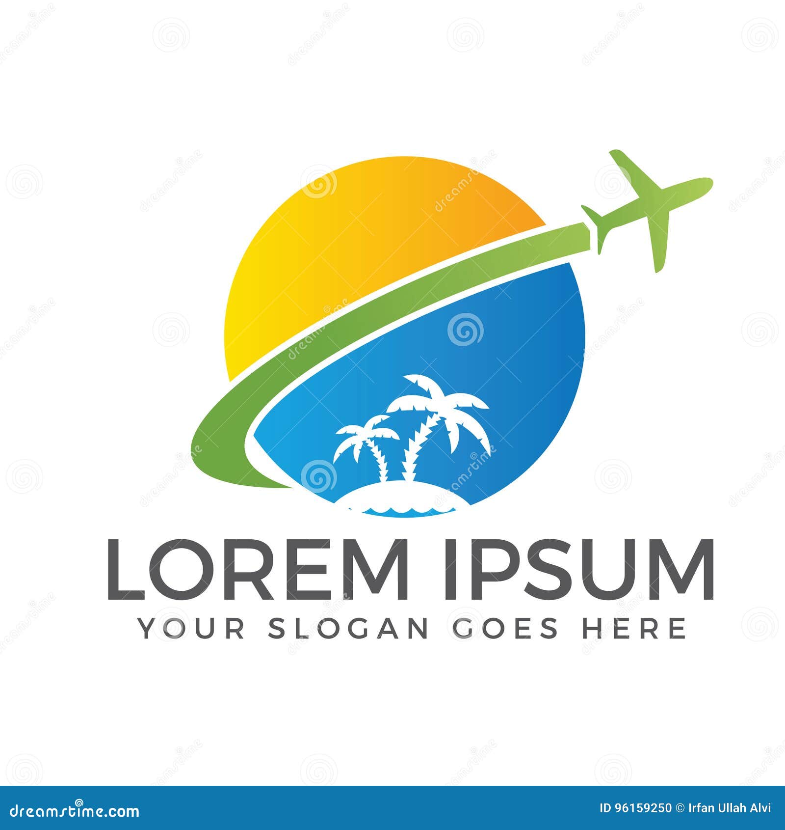 Reise-Vektor Logo Design vektor abbildung. Illustration von westen ...