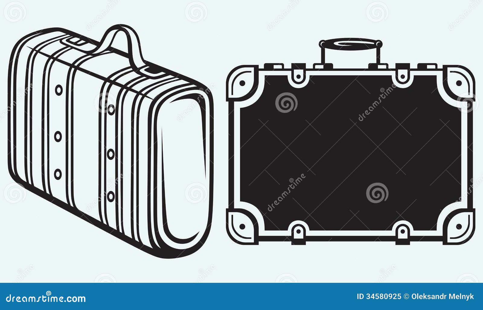 Reiskoffer vector illustratie. Illustration of pictogram - 34580925