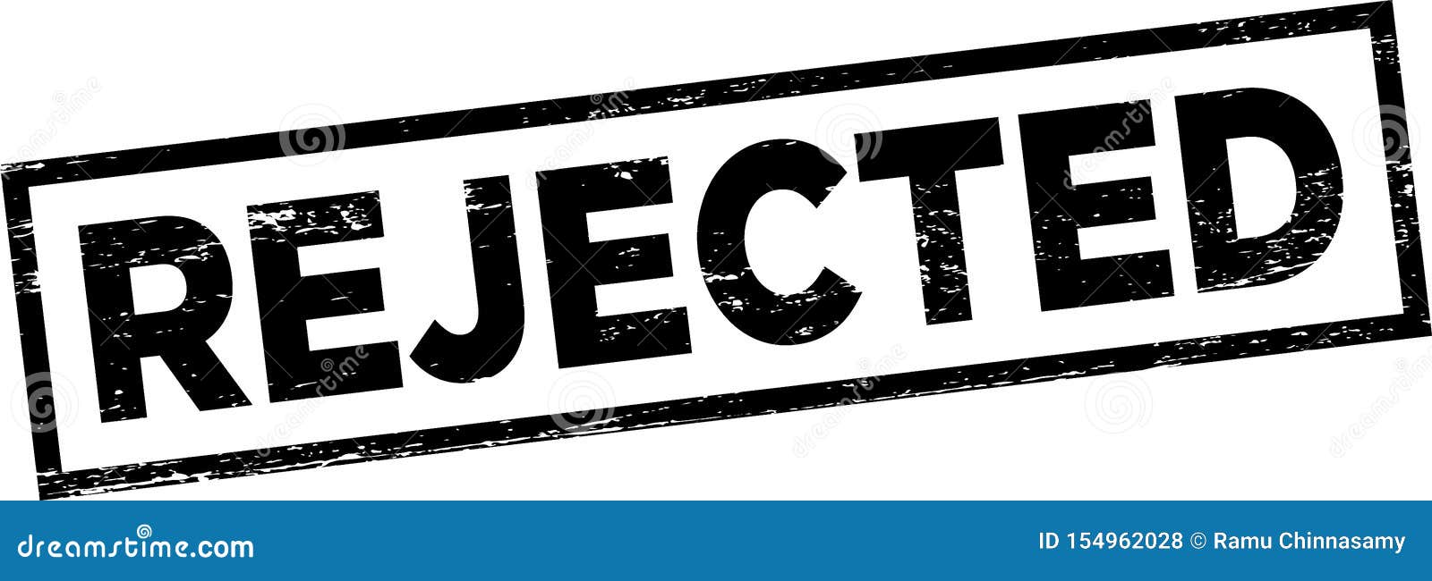 Rejected stamp stock vector. Illustration of attention - 154962028