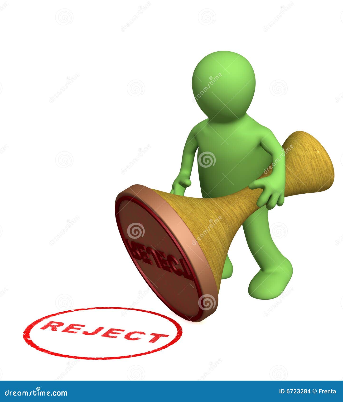 Reject stock illustration. Illustration of accuracy, person - 6723284