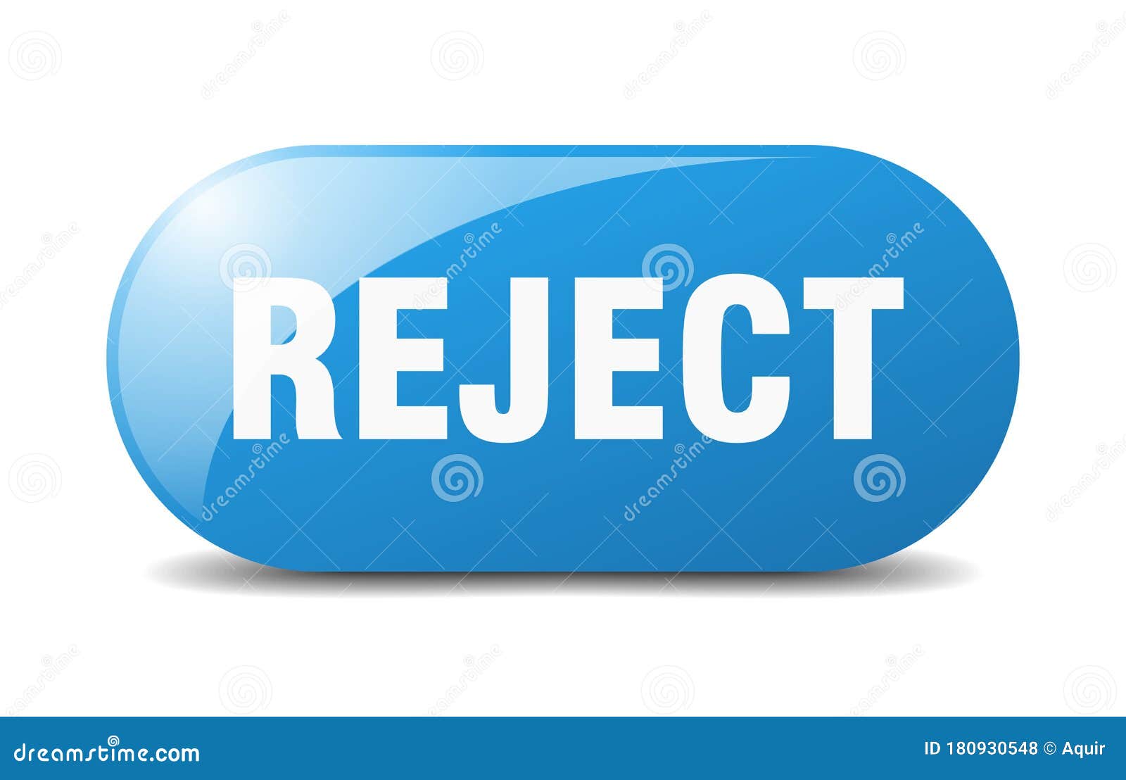 Reject Button. Reject Sign. Key. Push Button Stock Vector ...