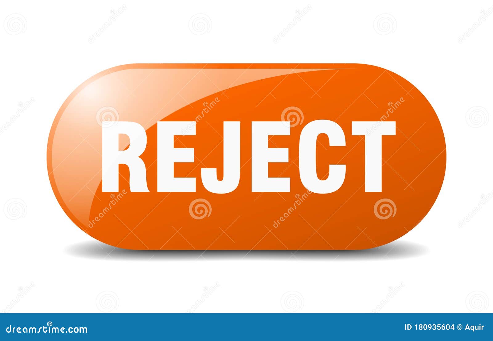 Reject Button. Reject Sign. Key. Push Button Stock Vector ...