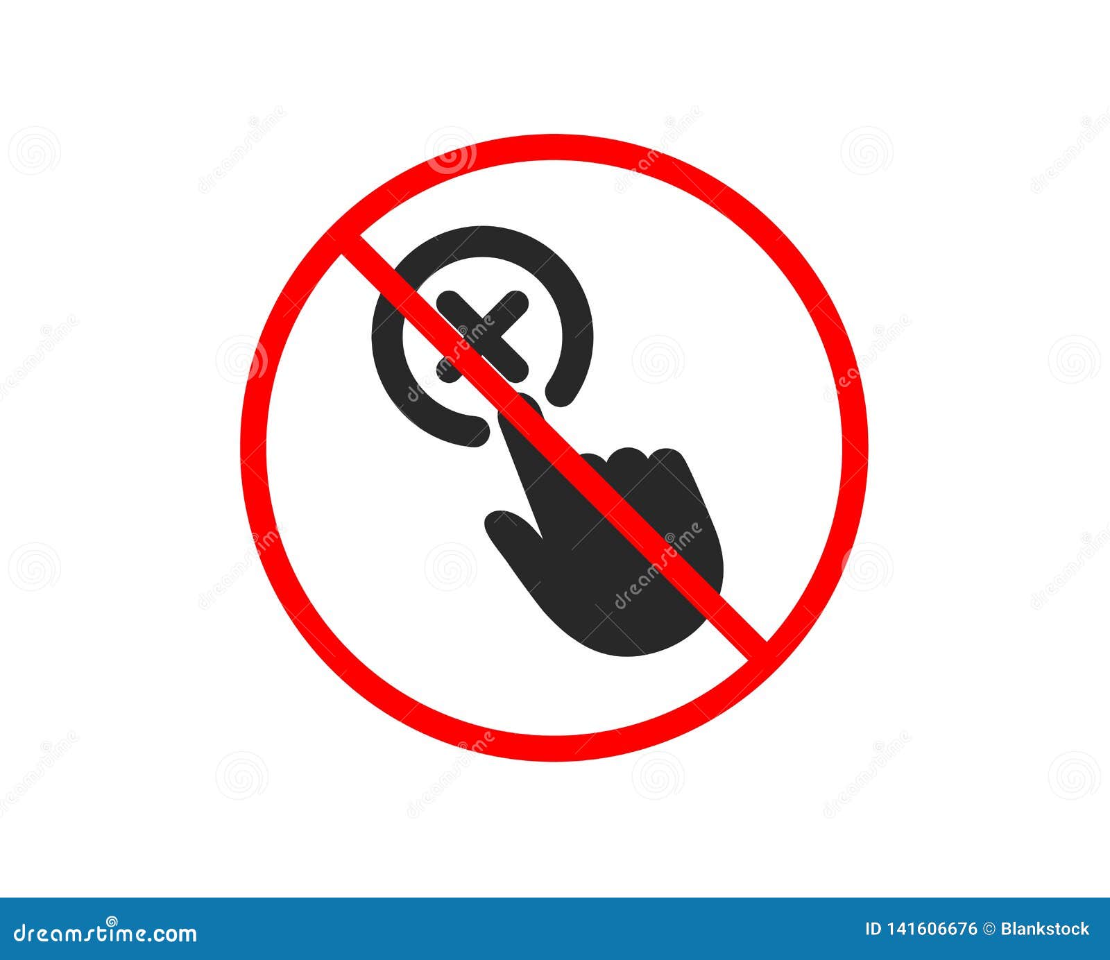 Reject Click Icon. Decline Button Sign. Vector Stock Vector ...