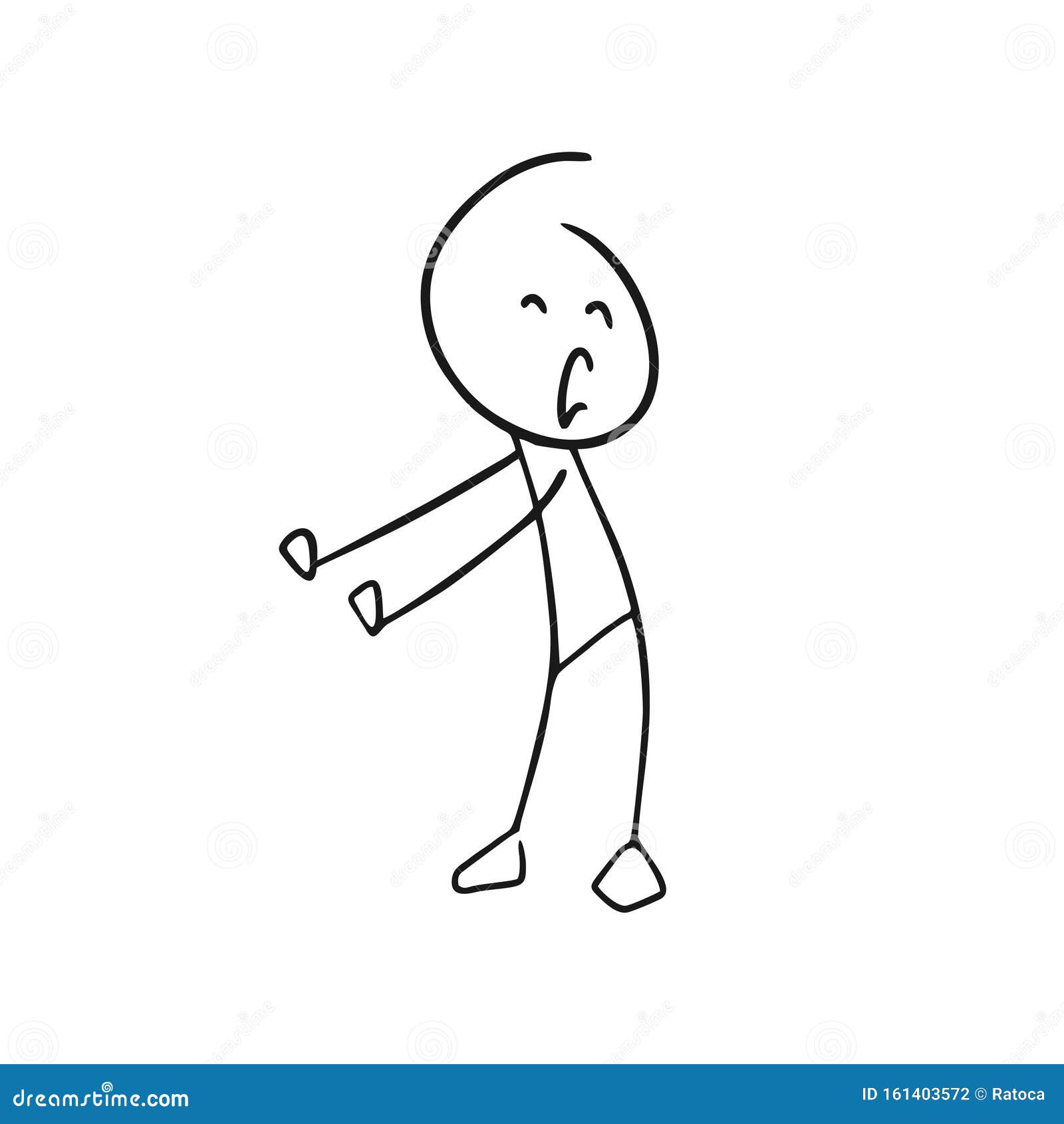 Reject expression draw stock vector. Illustration of expression - 161403572