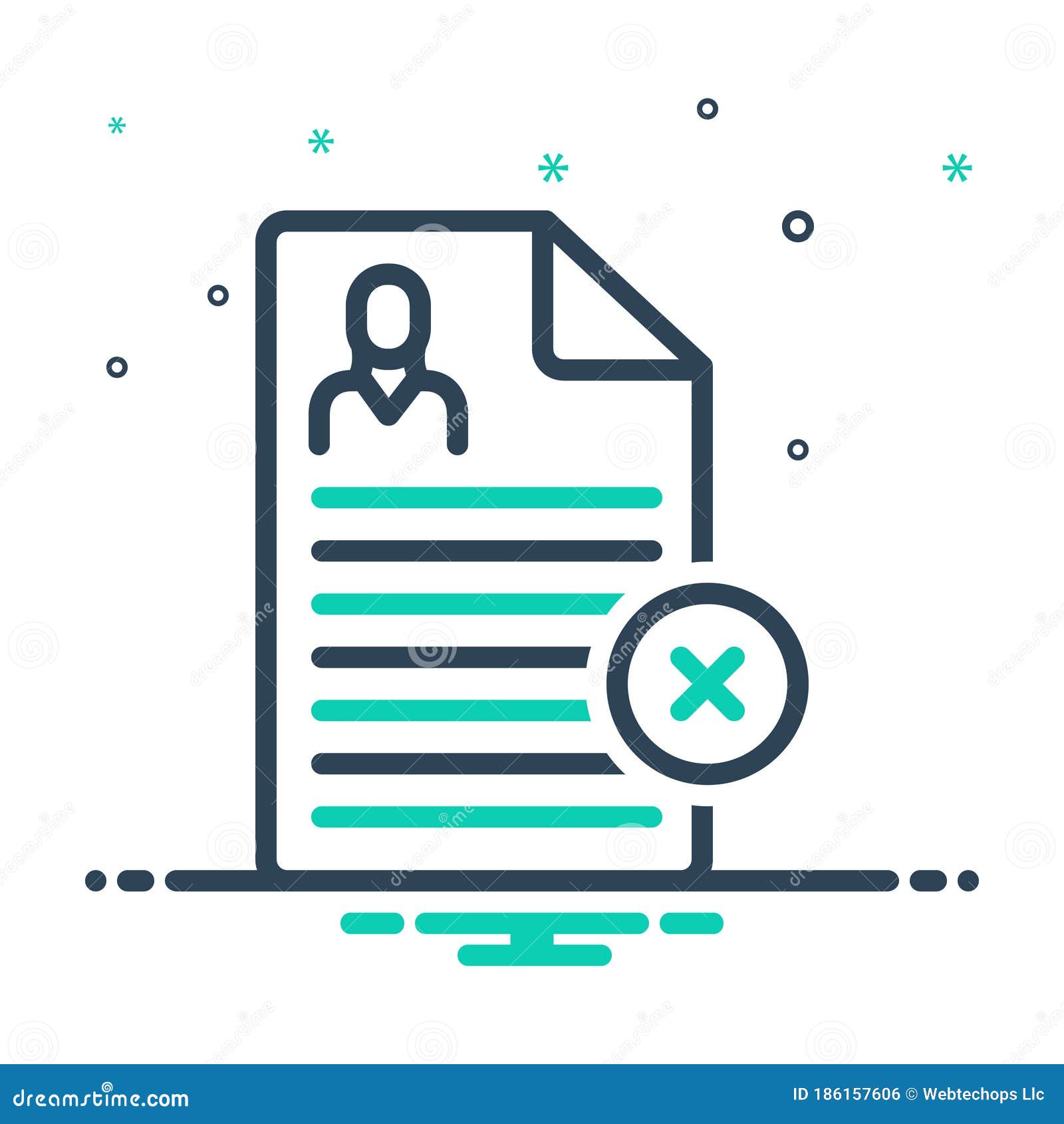 Reject Or Cancel Line Icons. Set Of Decline, Cancellation And Dislike ...