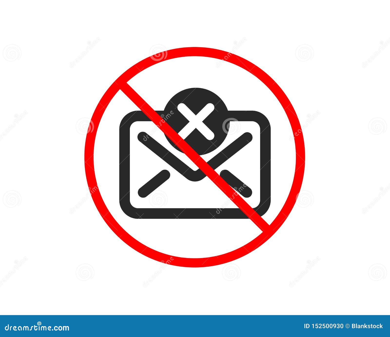 Reject Mail Icon. Delete Message Sign. Vector Stock Vector ...