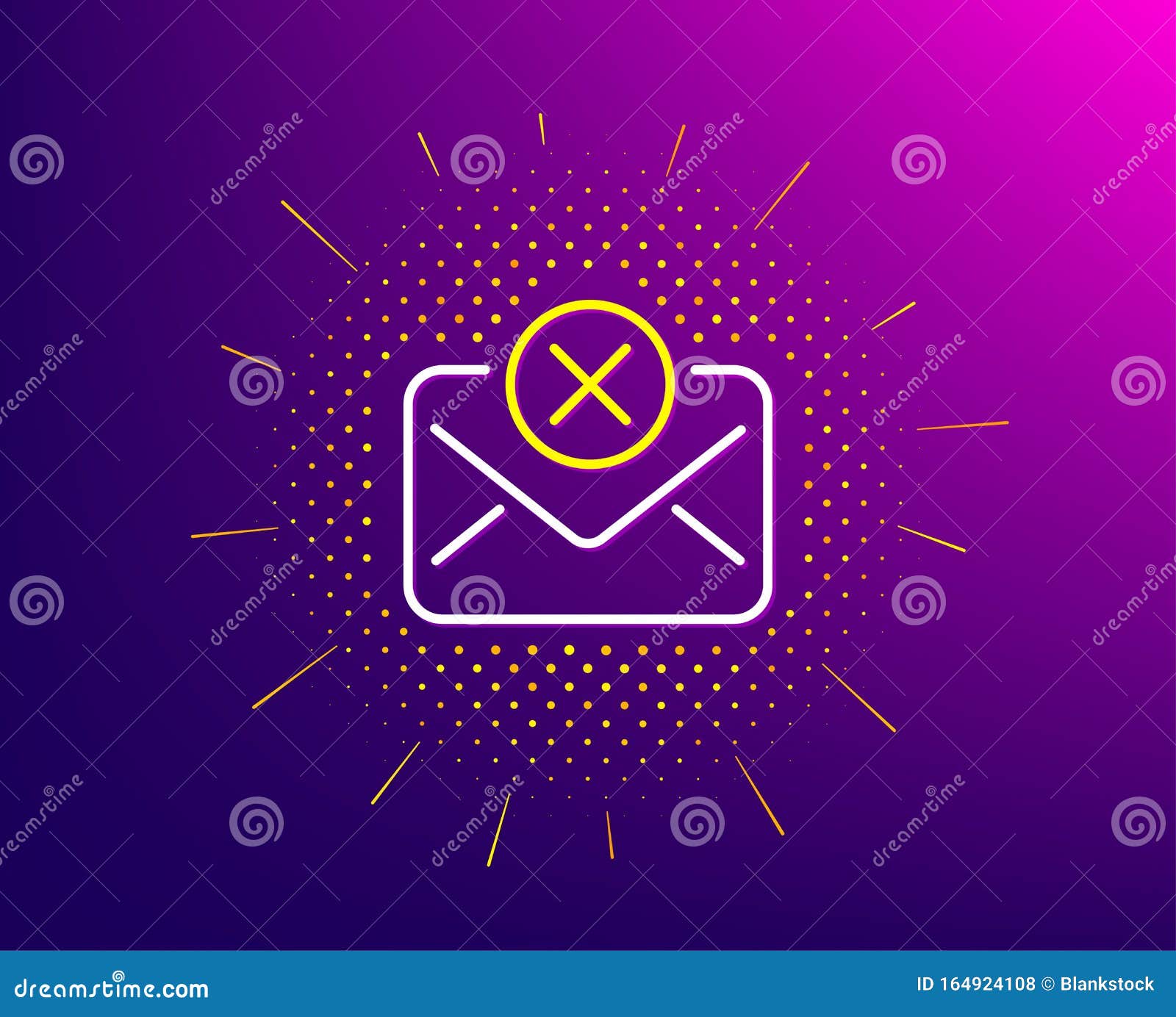 Reject Mail Icon. Delete Message Sign. Vector | CartoonDealer.com ...