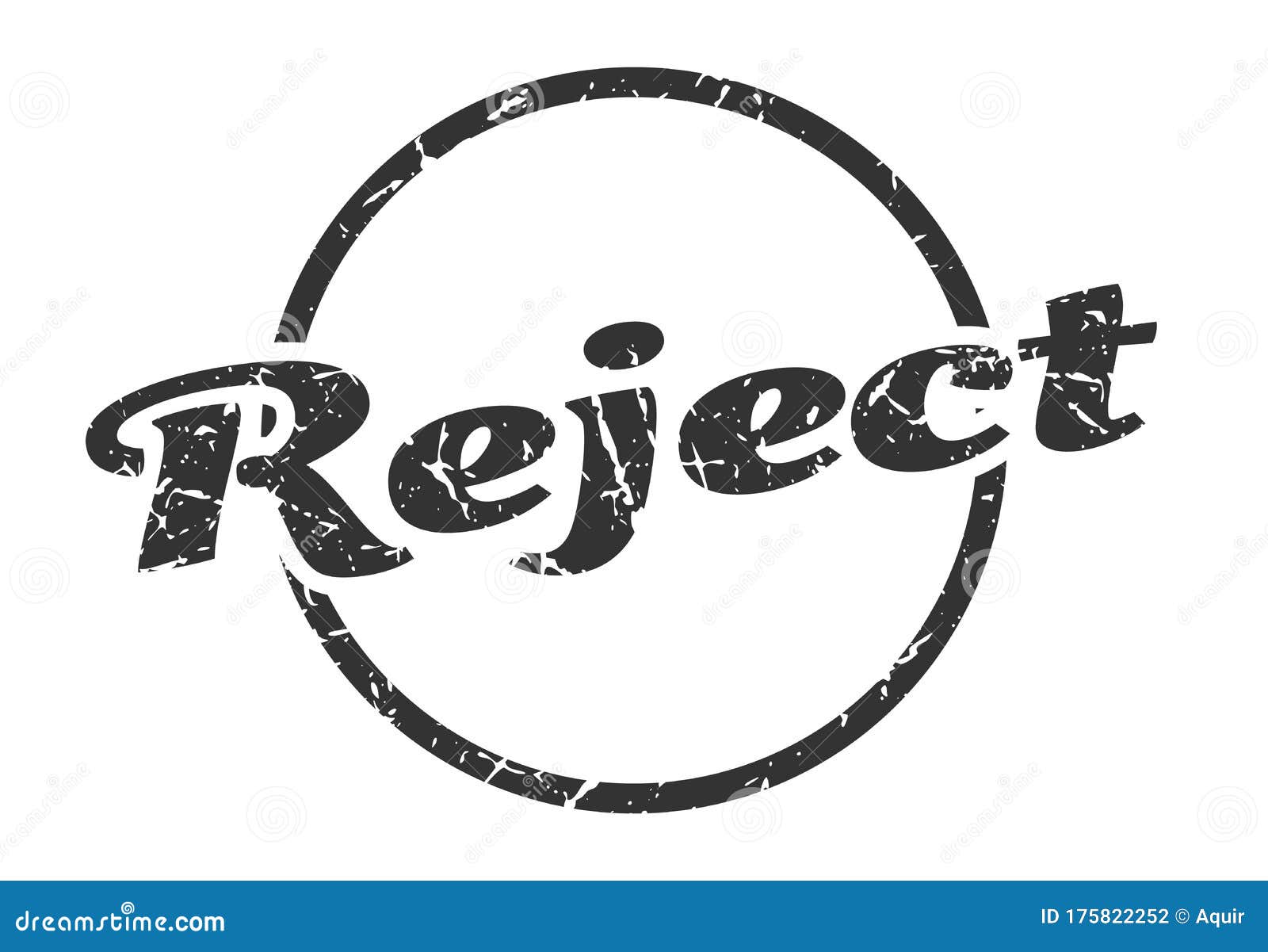 Reject Sign. Reject Round Vintage Stamp Stock Vector - Illustration of ...