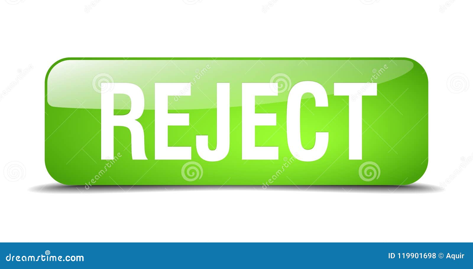 Reject button stock vector. Illustration of website - 119901698
