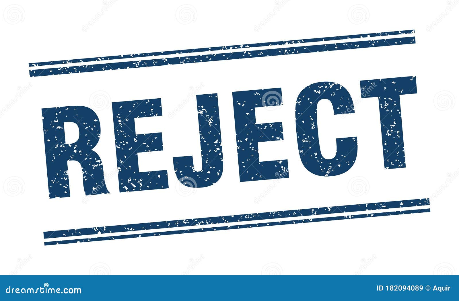 Reject Stamp. Reject Square Grunge Sign Stock Vector - Illustration of ...