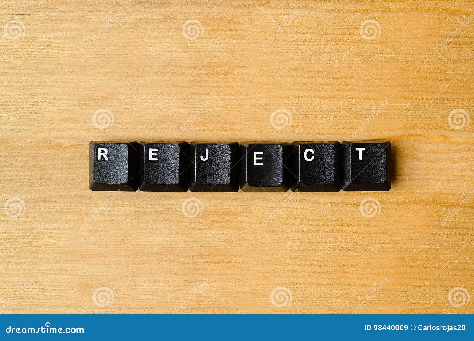 Reject word stock image. Image of refuse, typo, buttons - 98440009