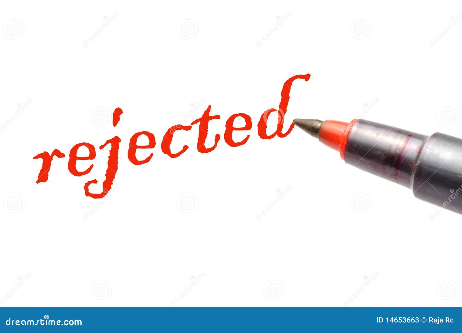 Rejected stock image. Image of mark, denied, color, turned - 14653663