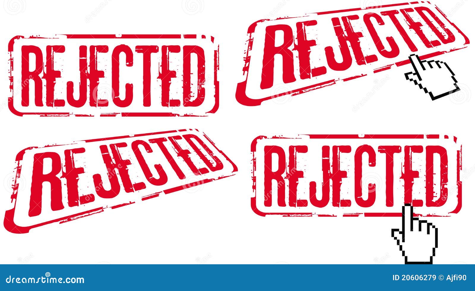 Rejected stock illustration. Illustration of cursor, arrow - 20606279