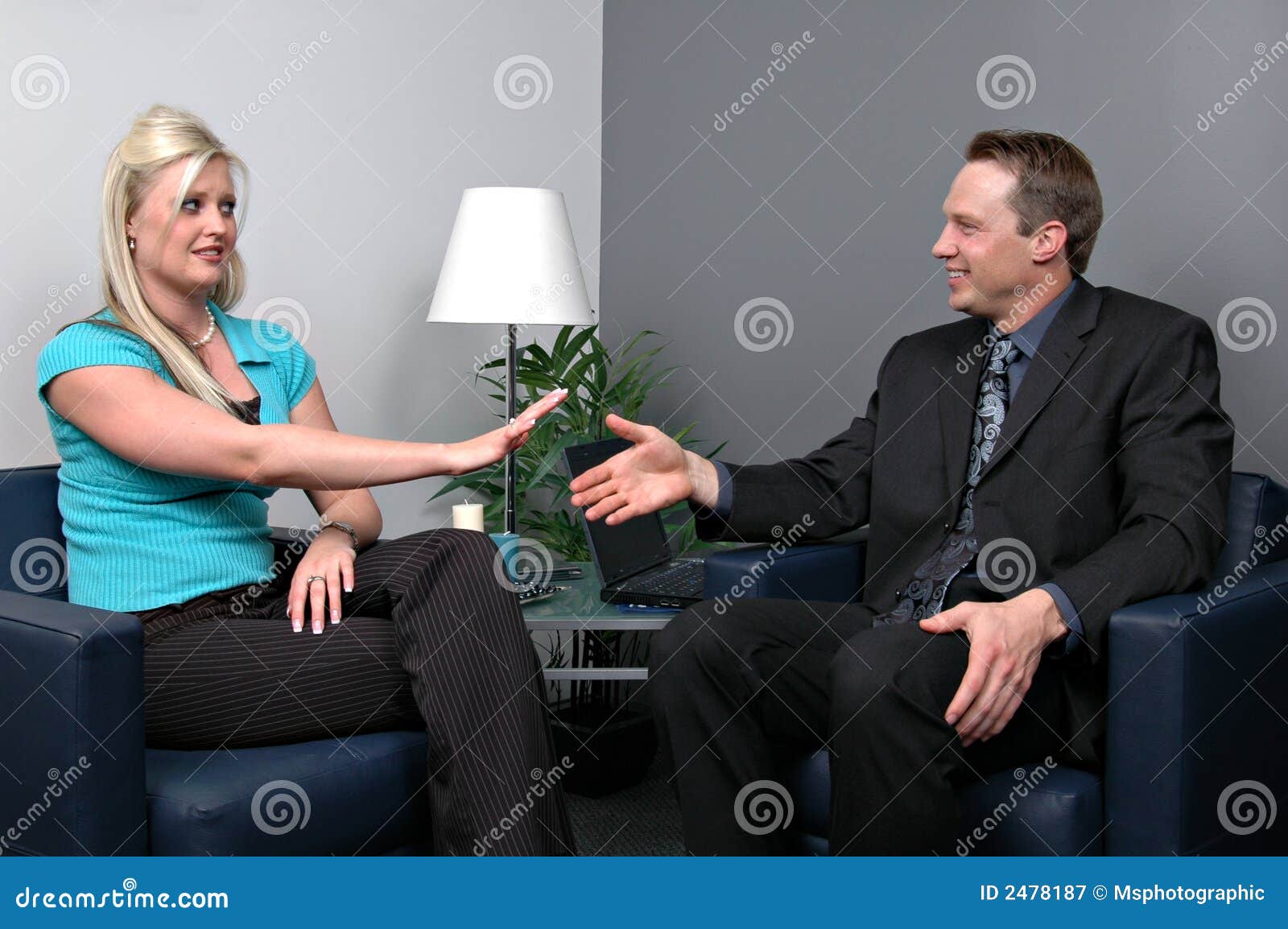 Rejected stock image. Image of blond, salesman, customer - 2478187