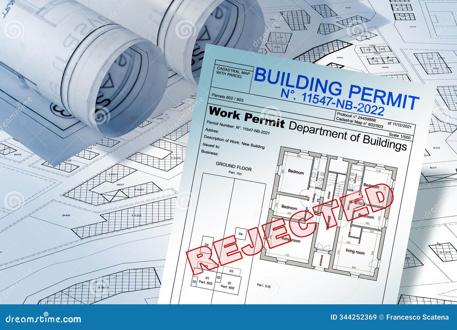 REJECTED BUILDINGS PERMIT CONCEPT with Refusing Residential Building ...