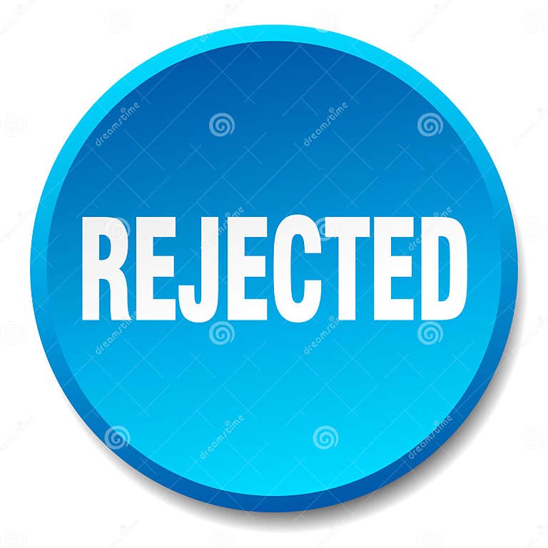 Rejected button stock vector. Illustration of element - 122697458