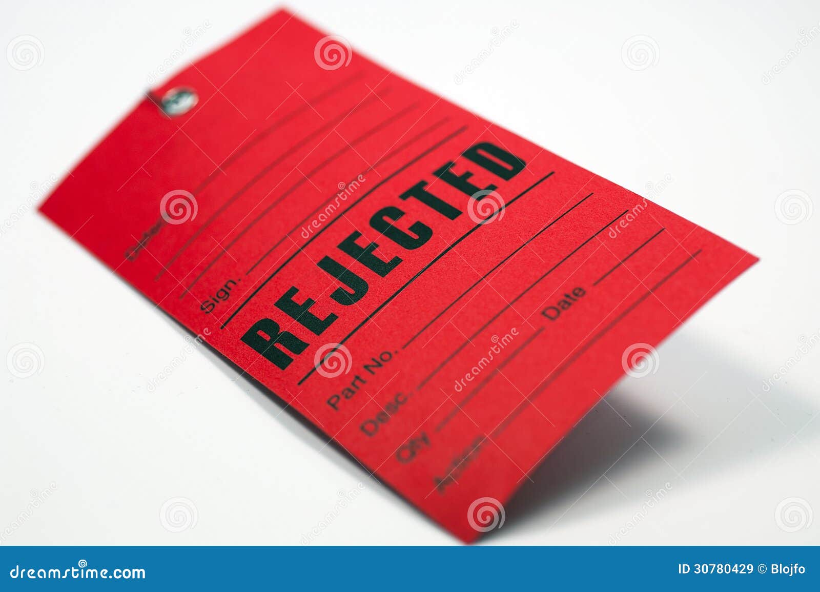 Rejected stock image. Image of reject, unsuccessful, form - 30780429