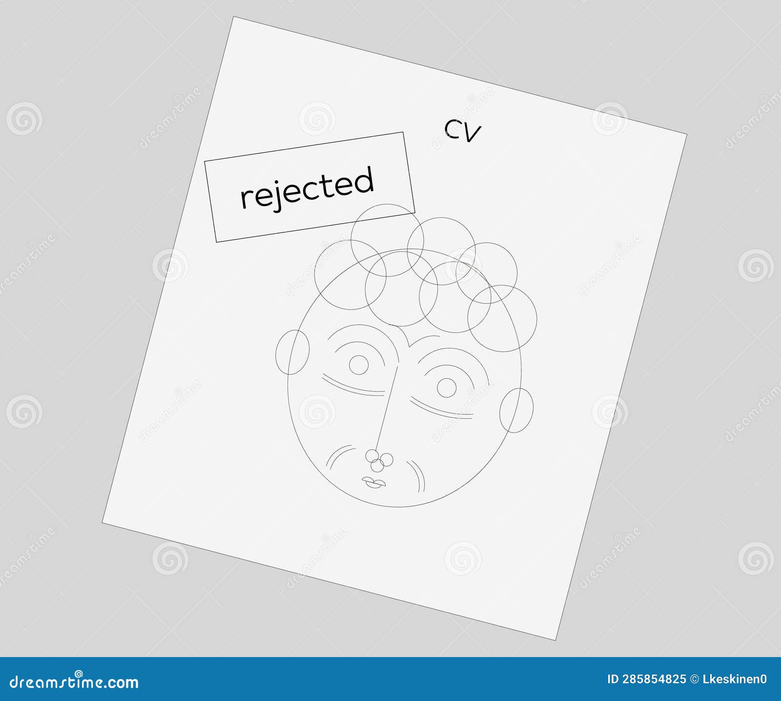 Rejected cv old man stock illustration. Illustration of artistic ...