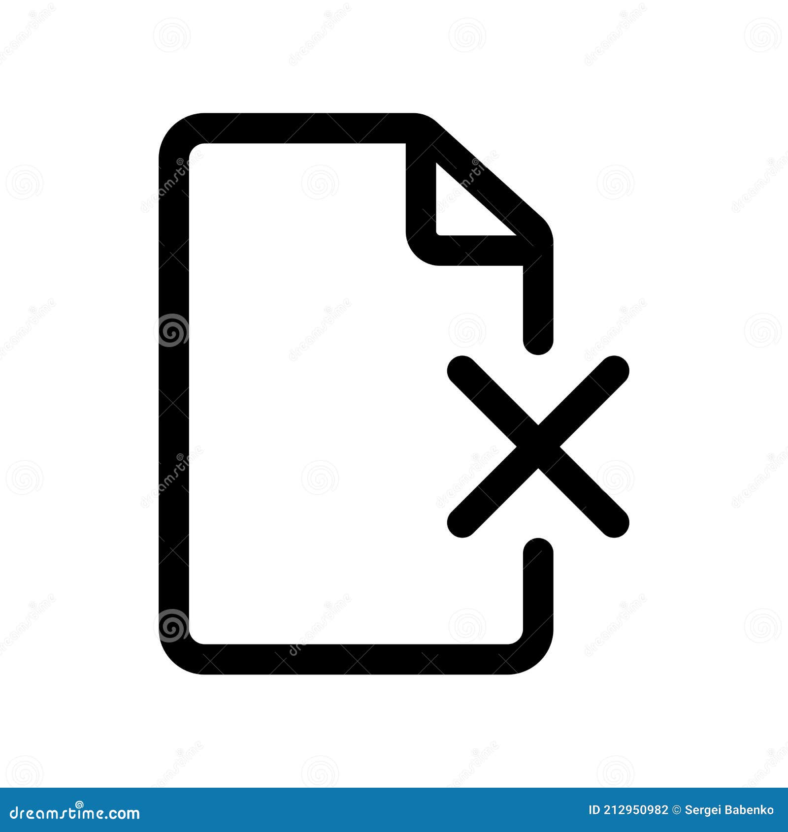 Rejected Document Verification Concept With Hand And Magnifier. Vector ...