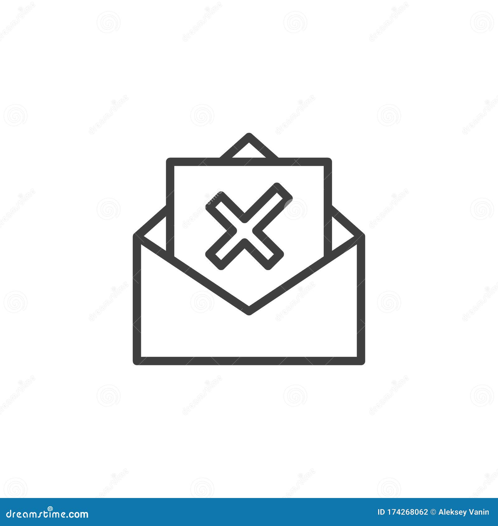 Email With Document And Round Green Check Mark Icon. Successful ...