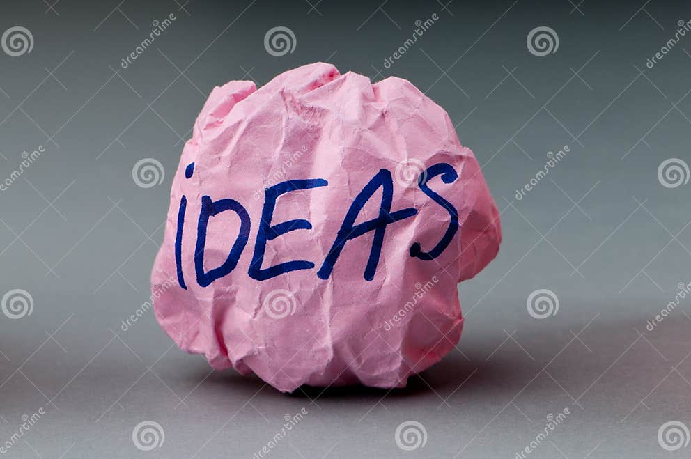Rejected idea concept stock image. Image of page, concept - 20230091
