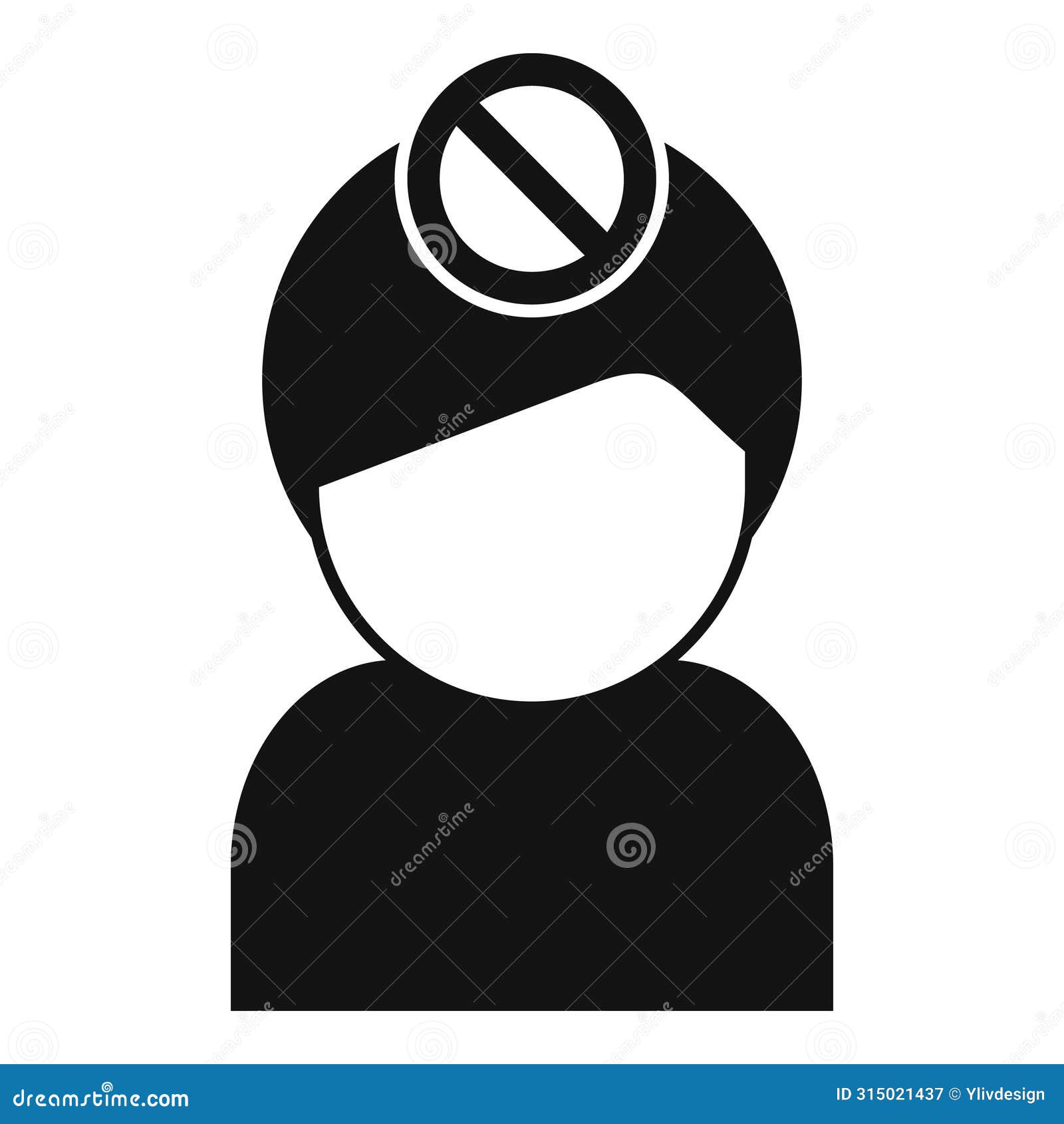 Rejected Person by Law Icon Simple Vector. Modern Notice Stock Vector ...
