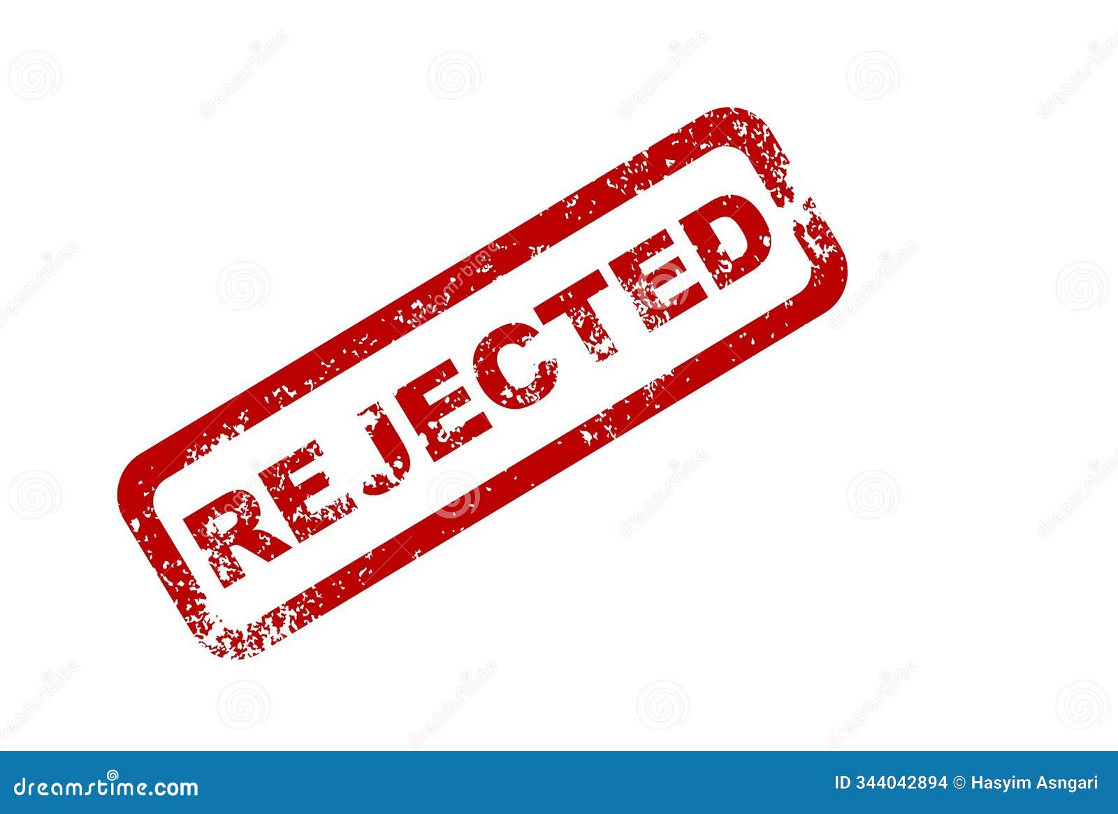 Rejected Red Rubber Stamp Vector Illustration Vintage Stock ...