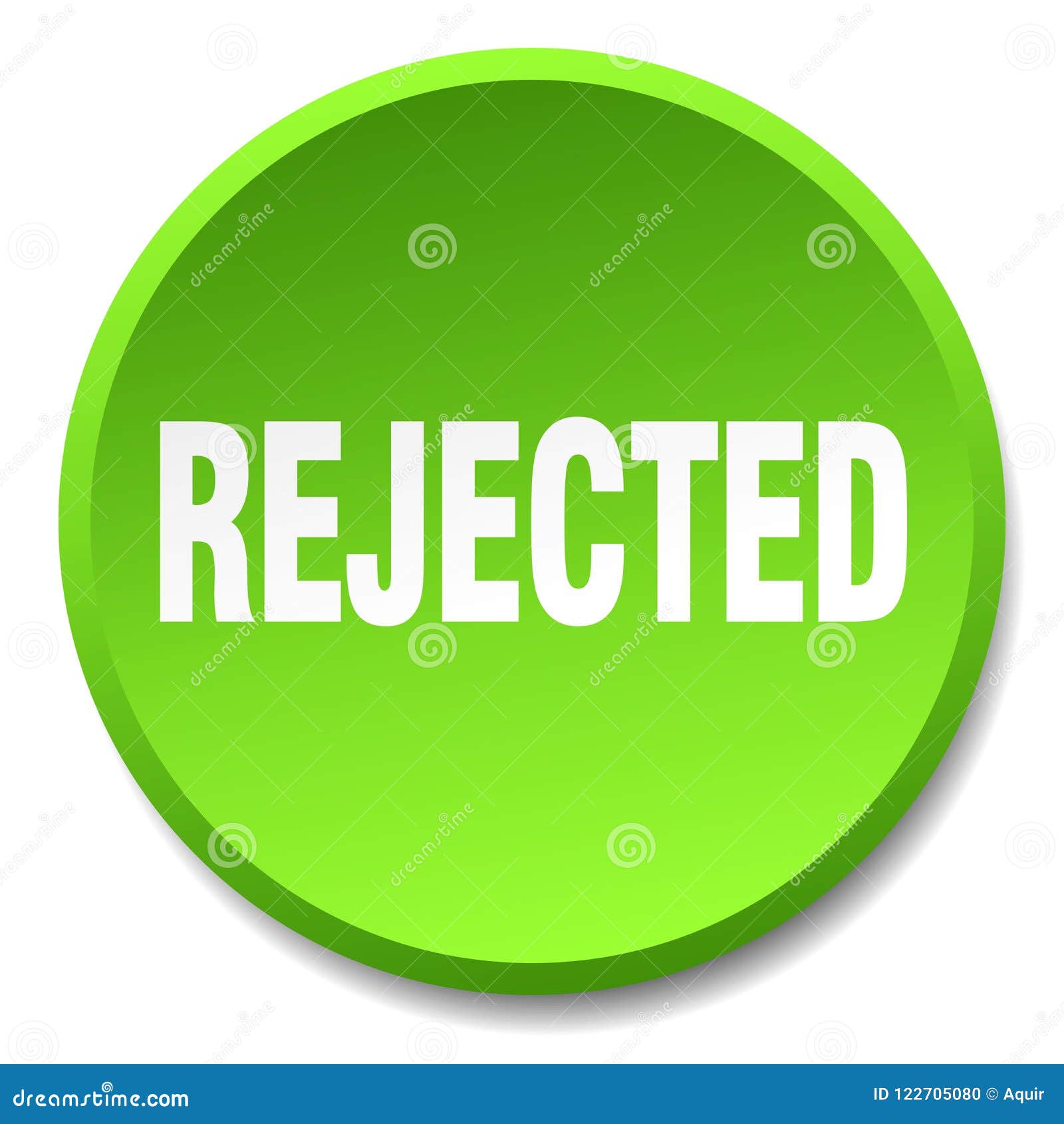 Rejected button stock vector. Illustration of template - 122705080