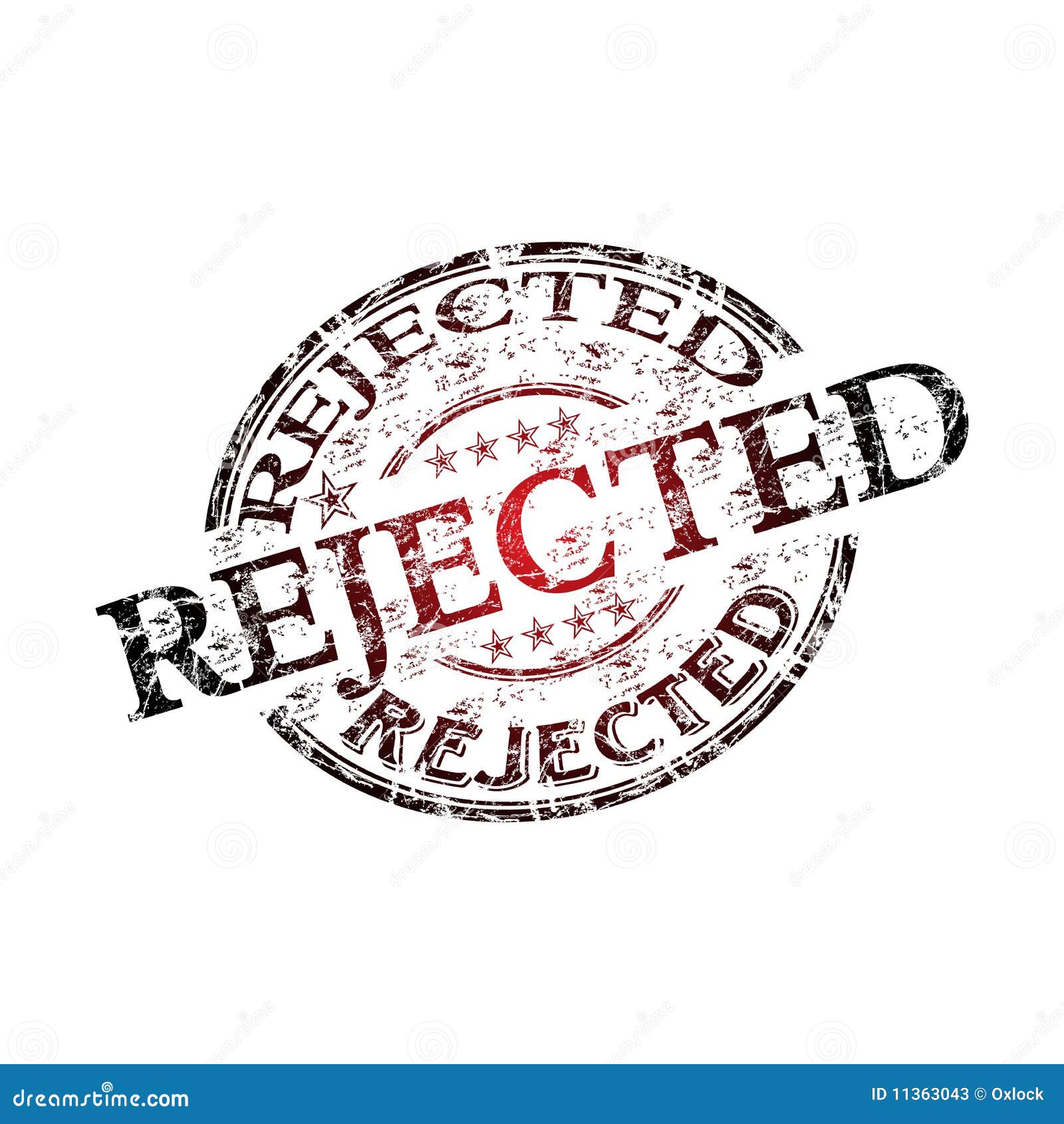 Rejected rubber stamp stock vector. Illustration of imprint - 11363043