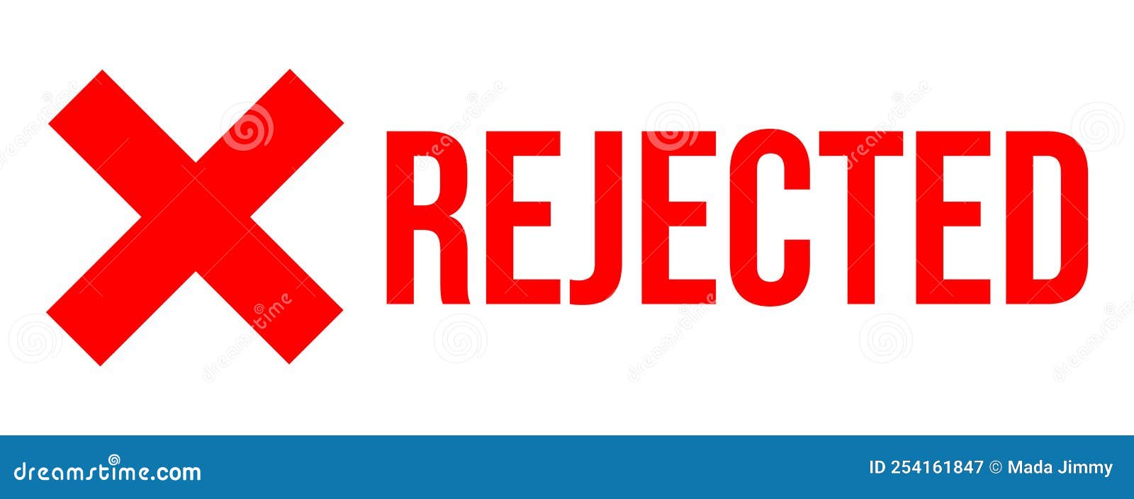 Rejected Rubber Stamp Template Stock Image - Illustration of authority ...