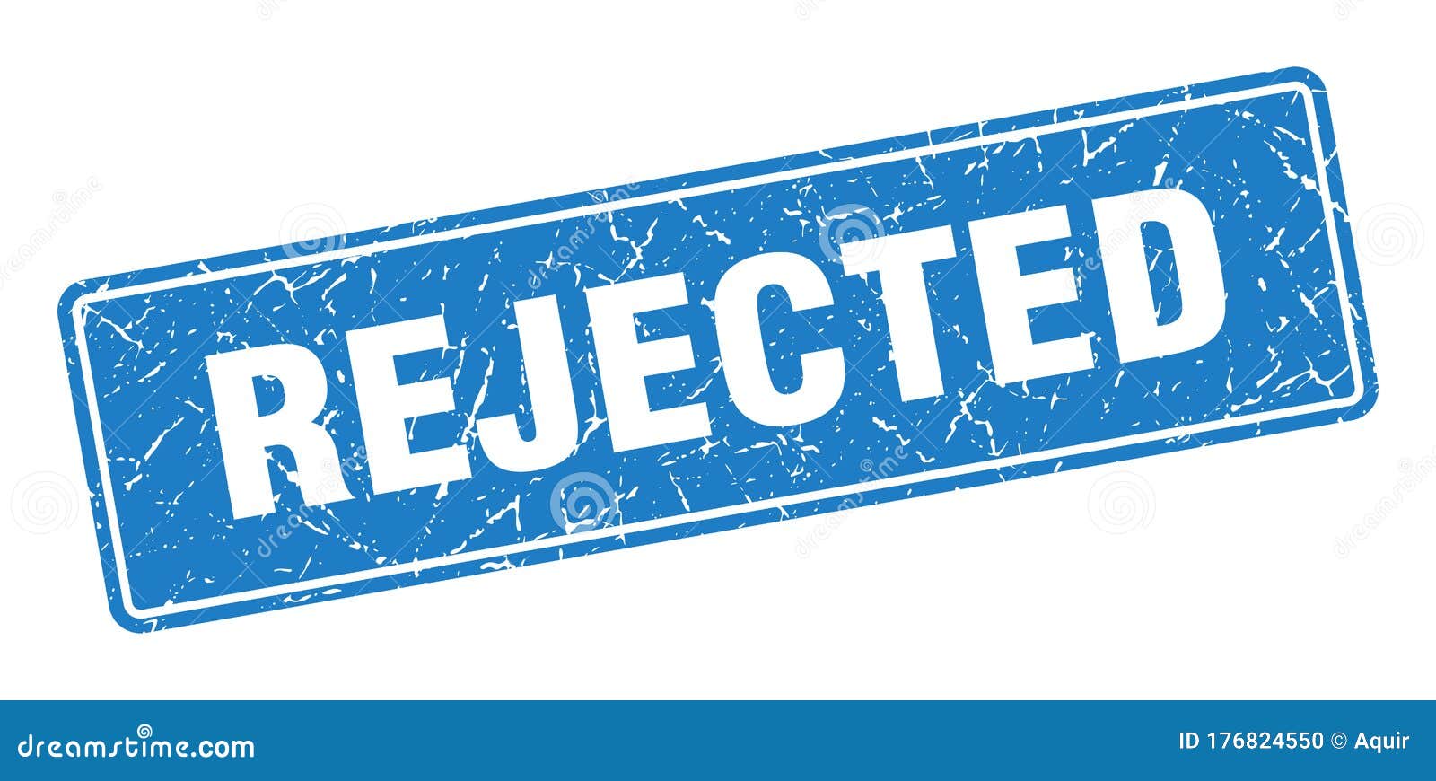 Rejected Sign. Rejected Grunge Stamp Stock Vector - Illustration of ...