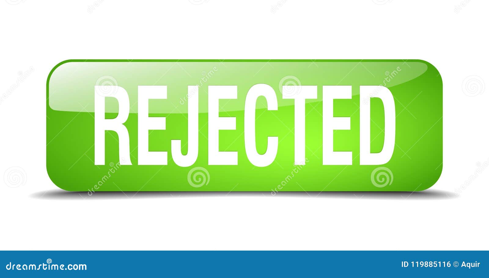 Rejected button stock vector. Illustration of template - 119885116