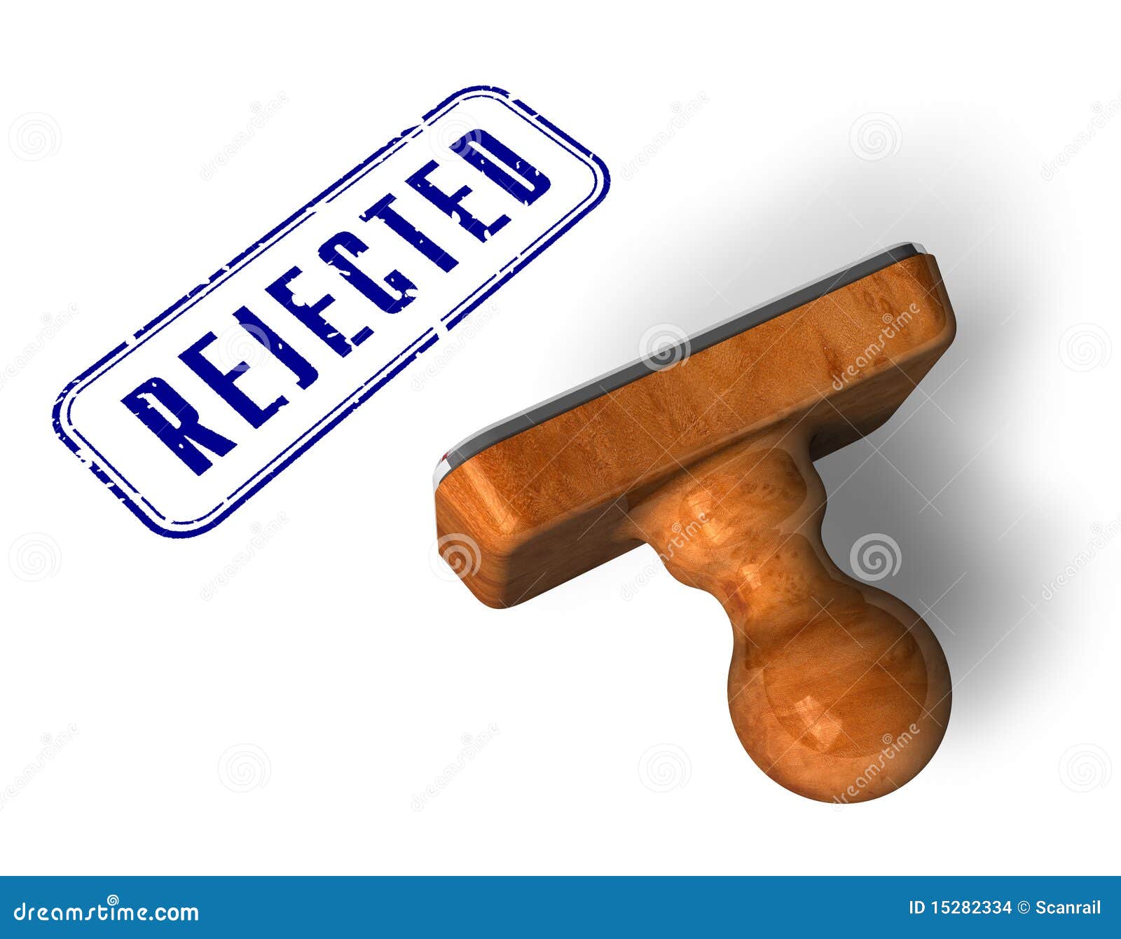 Rejected stamp stock illustration. Illustration of idea - 15282334
