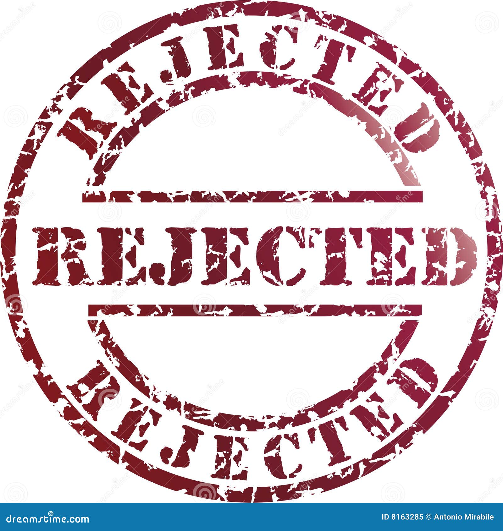 Rejected stamp stock vector. Illustration of rejected - 8163285