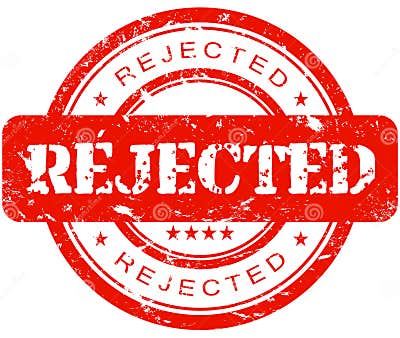 Rejected stamp stock vector. Illustration of aged, message - 8591041