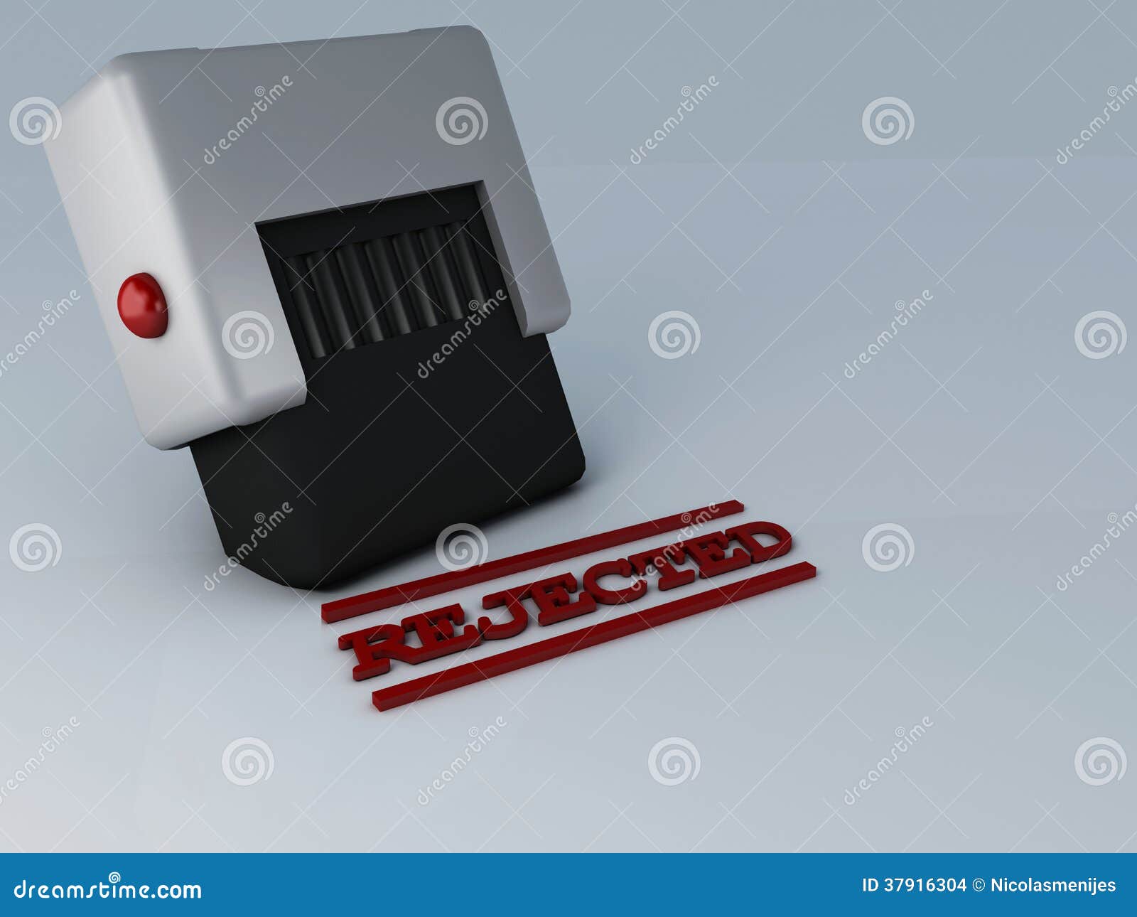 Rejected stamp stock illustration. Illustration of close - 37916304