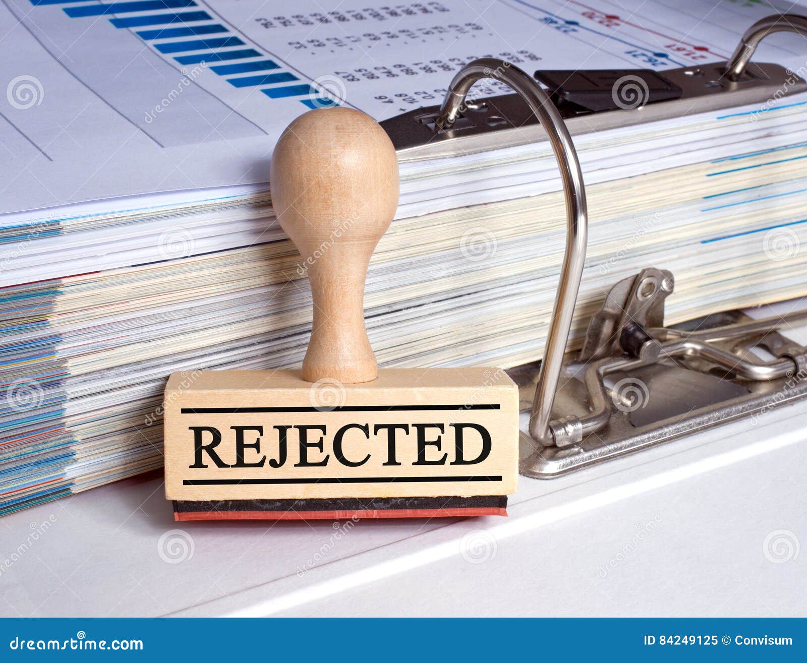 Rejected Stamp in the Office Stock Image - Image of refused, reject ...