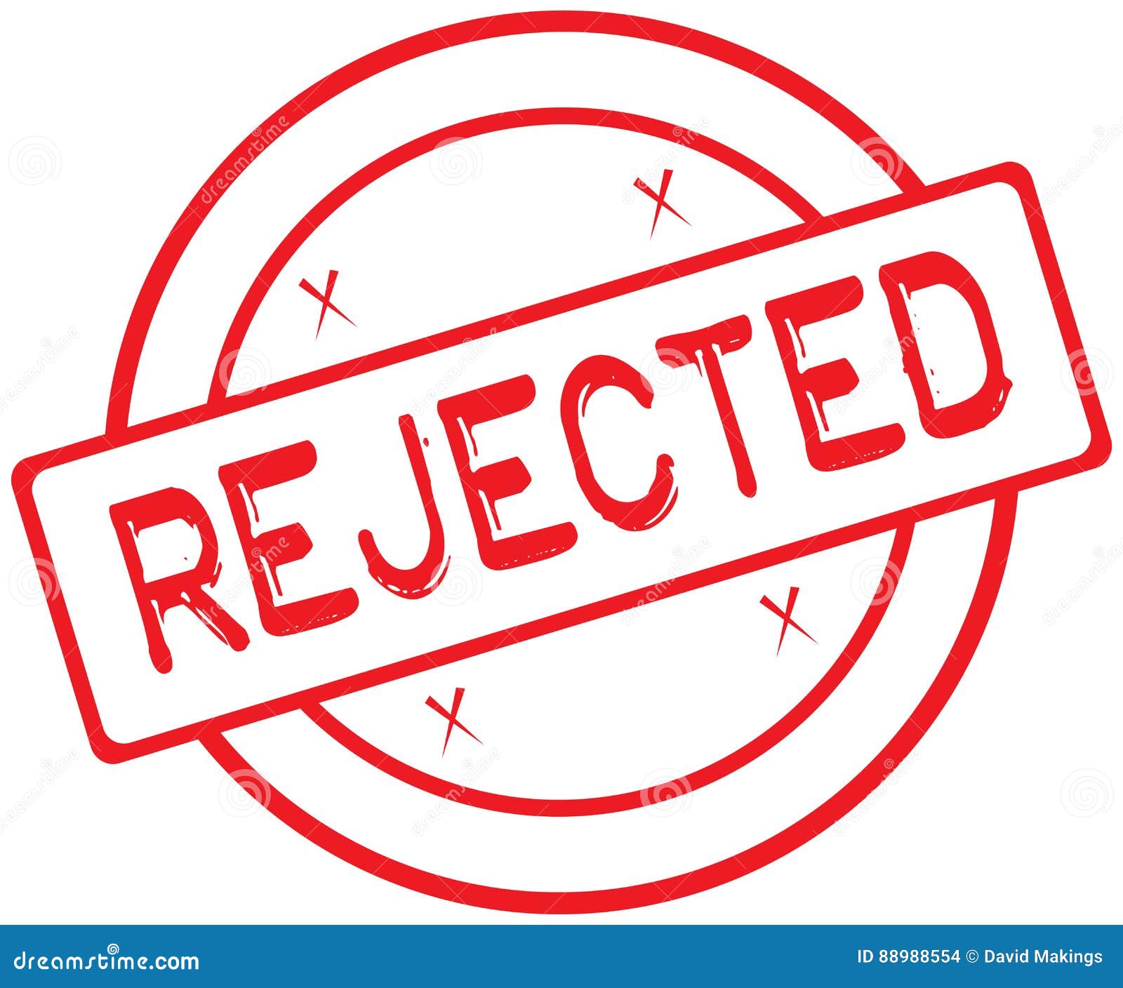 Rejected Stamp stock illustration. Illustration of office - 88988554