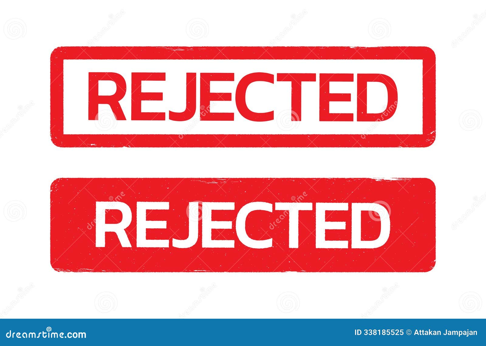"REJECTED" Stamp Vector. Stock Vector - Illustration of project ...