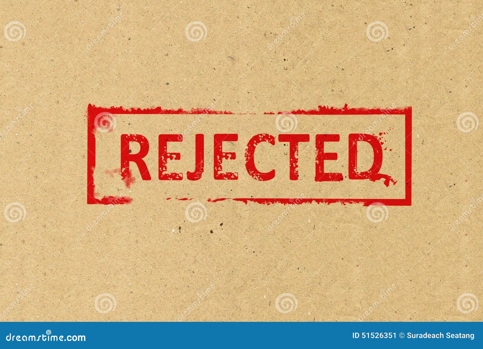 Rejected stamping stock image. Image of document, graphic - 51526351