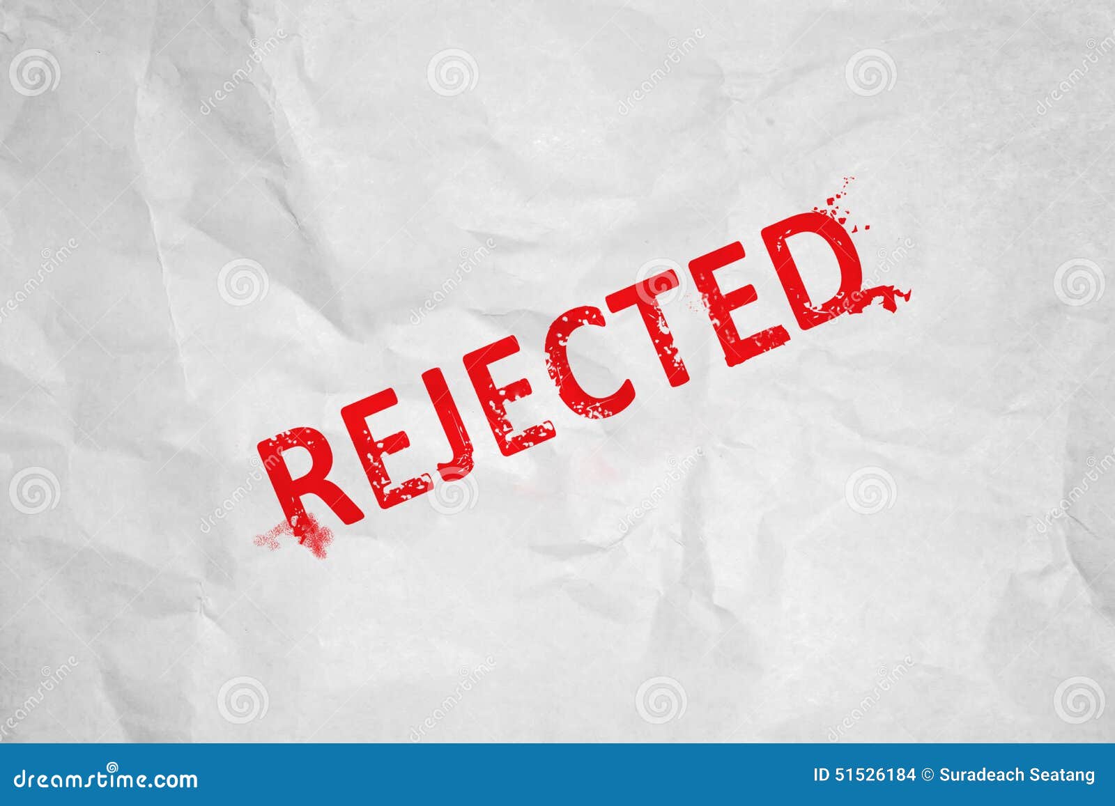 Rejected stamping stock photo. Image of message, paperwork - 51526184