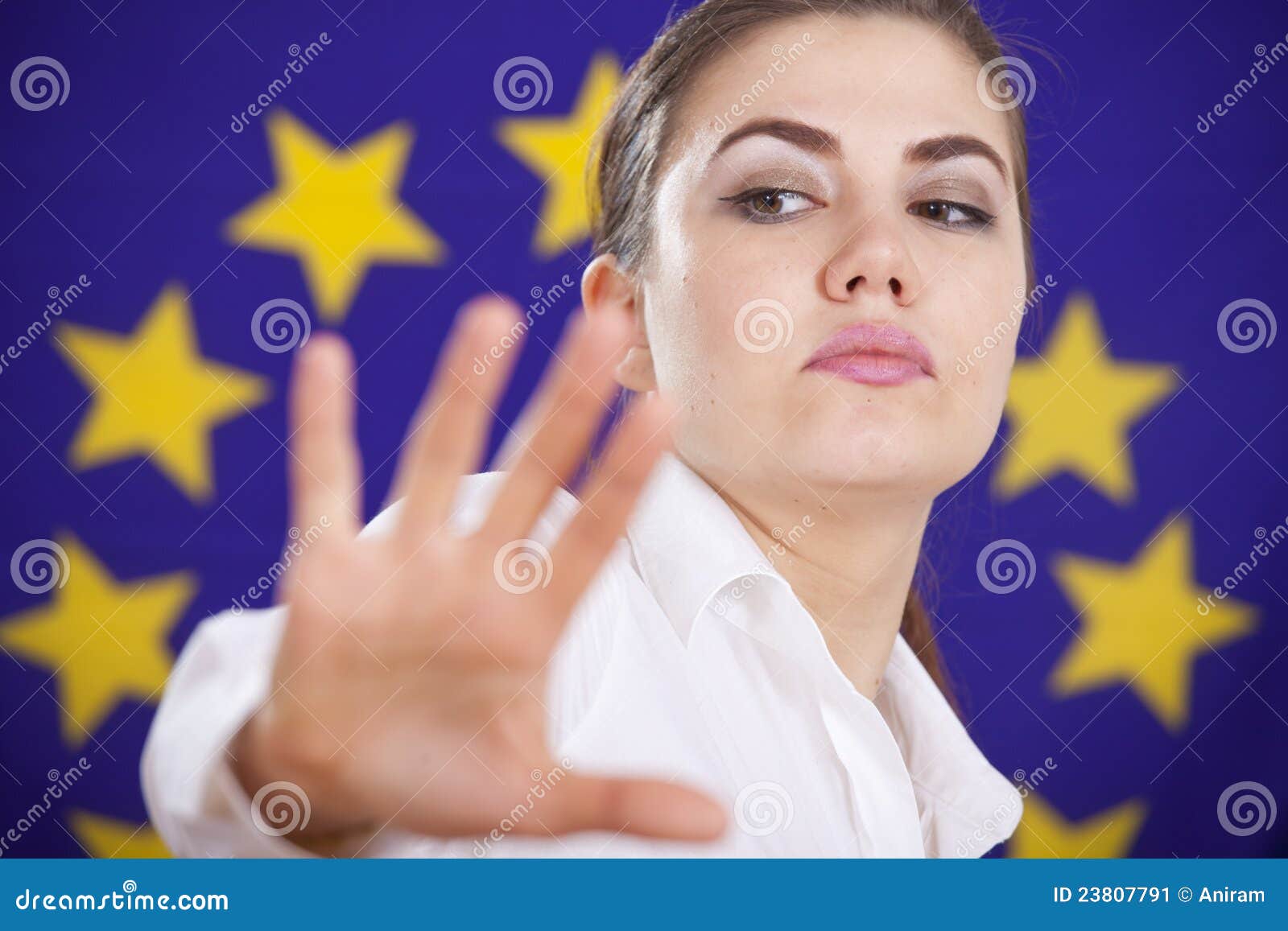 Rejecting Help from European Union Stock Image - Image of arrogant ...