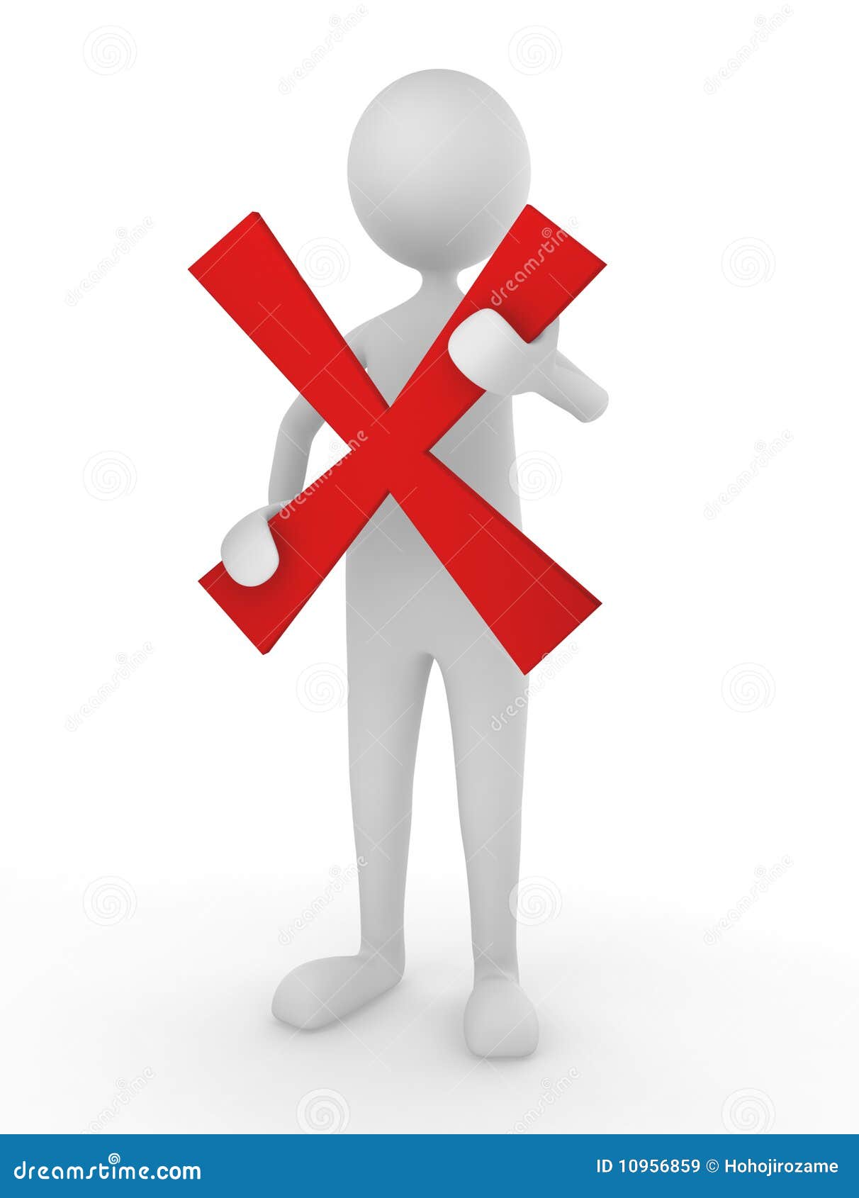 Rejection stock illustration. Illustration of erase, close - 10956859