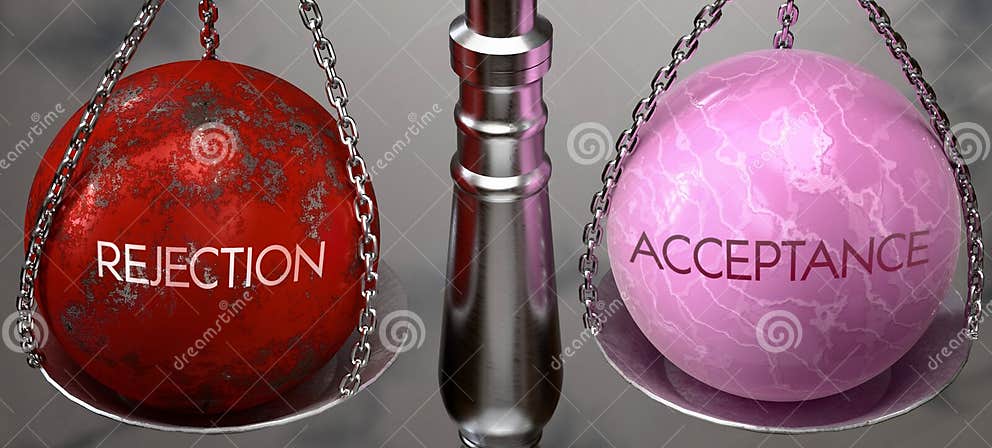 Rejection or Acceptance - Weighing Two Choices, Available Options Stock ...