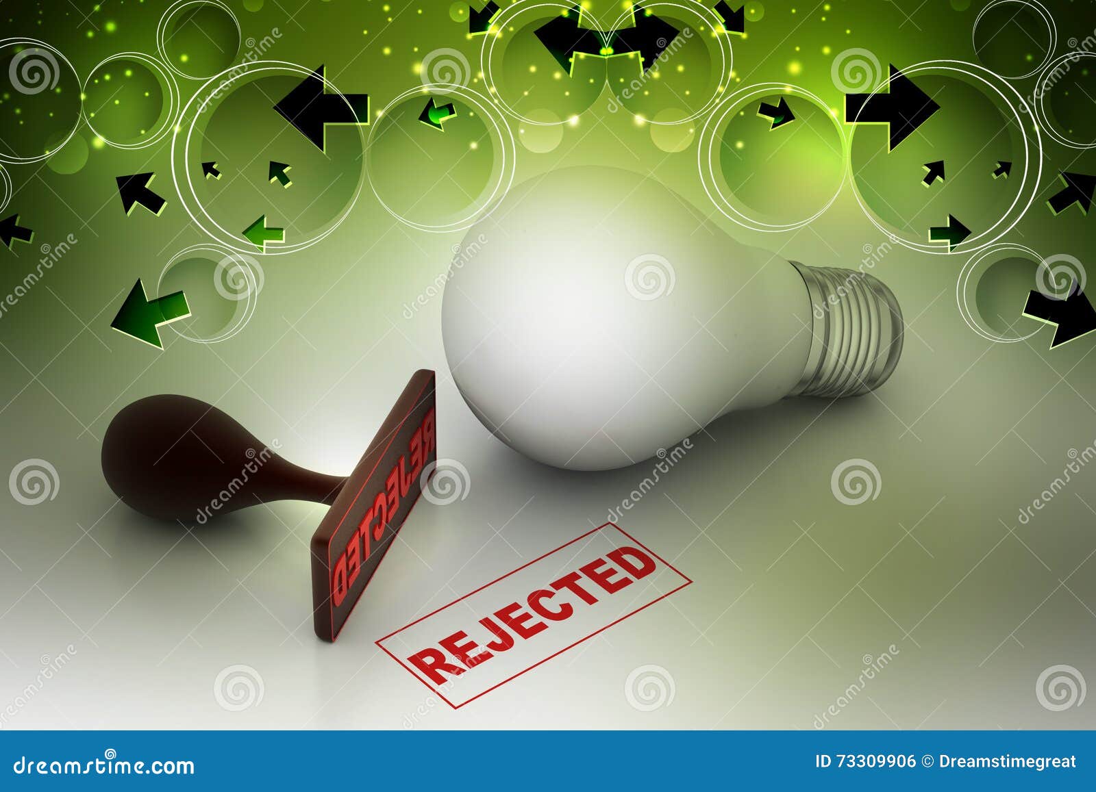 Rejection concept stock illustration. Illustration of cancelled - 73309906