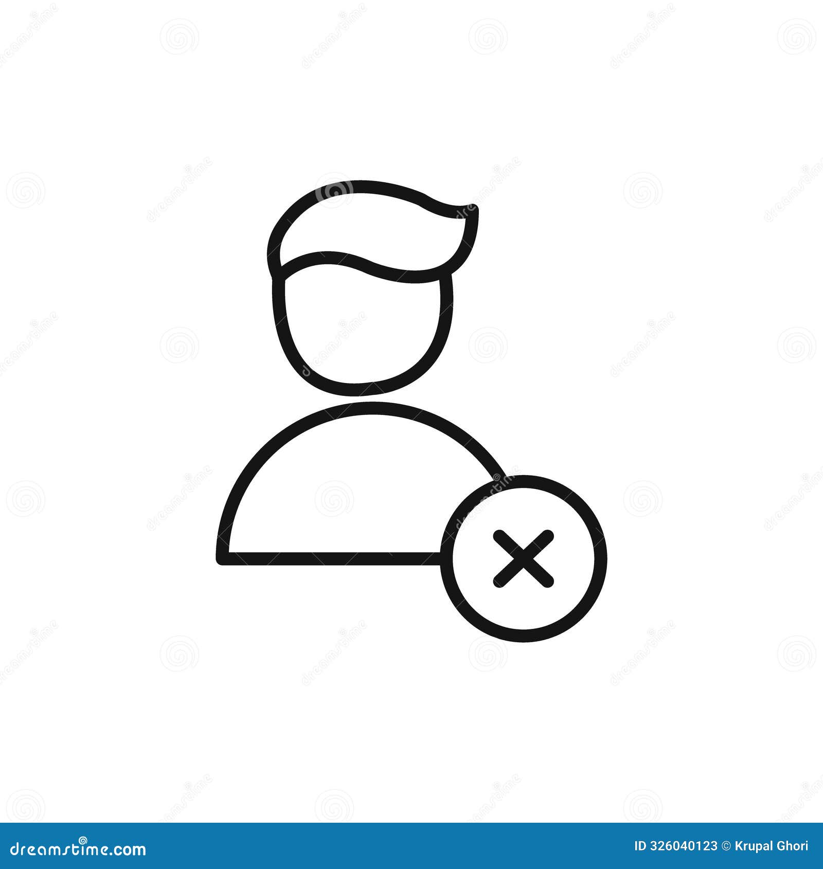 Rejection Logo Sign Vector Outline Stock Illustration - Illustration of ...