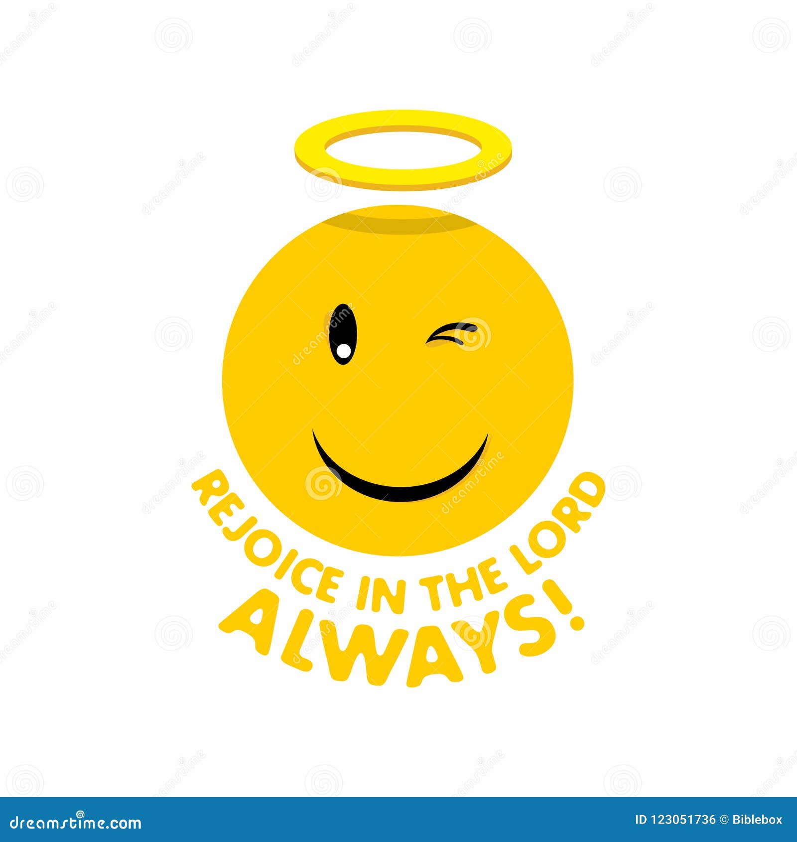 Rejoice in the Lord always. Stock Vector - Illustration of hope ...