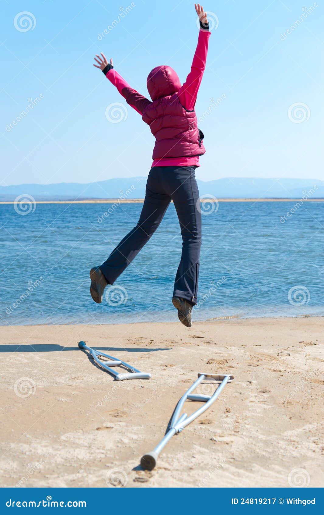 Rejoicing of overcoming stock image. Image of concept - 24819217