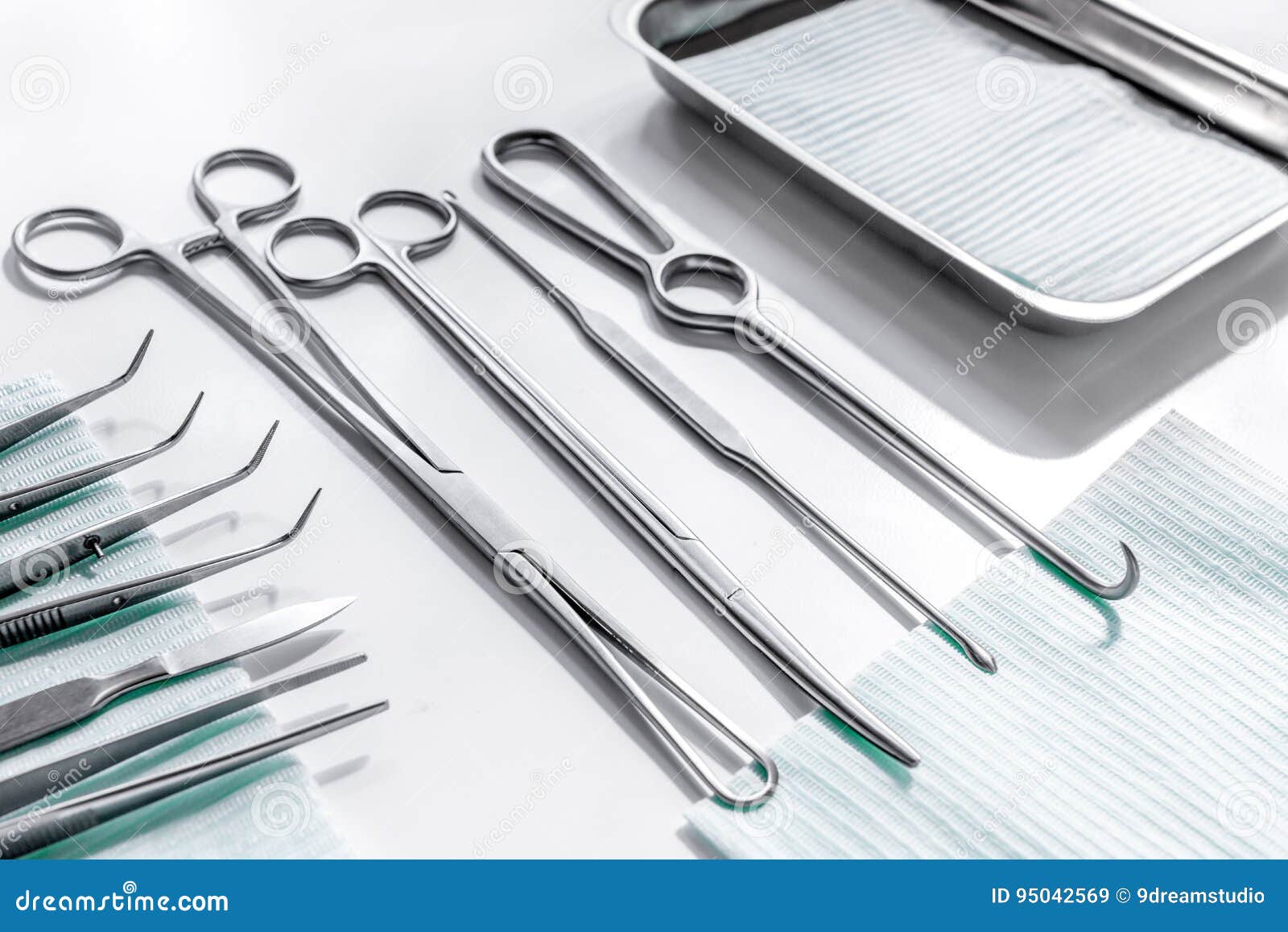 Rejuvenation by Plastic Surgery: Medical Instruments on White Table ...