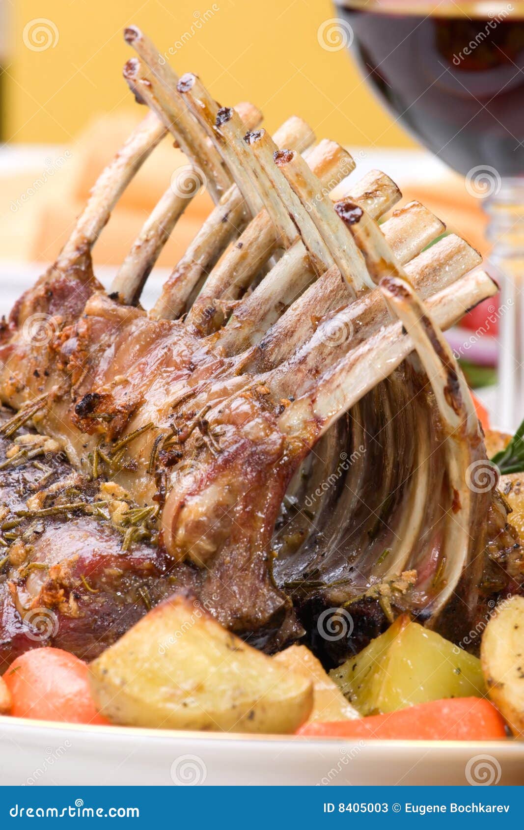 Rek van Lam stock afbeelding. Image of drank, geroosterd - 8405003